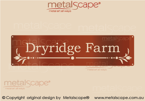 Medium Property Sign - Various designs - Metalscape - Farm Property Signs
