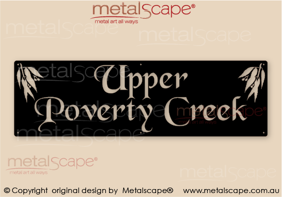 Property Sign - Classic Cut - Up 2 lines - Metalscape - Farm Property Signs