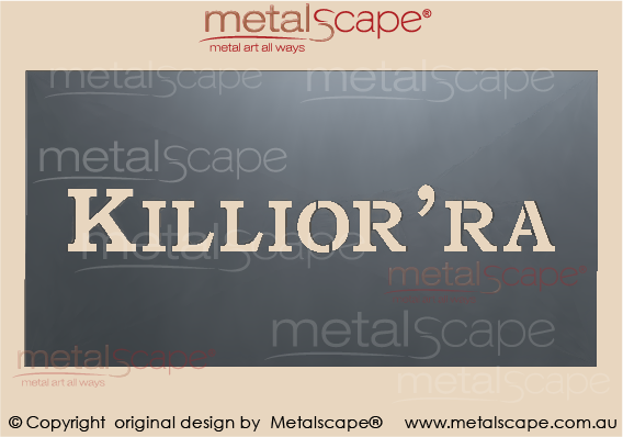 Extra Large Property Sign - Classic Cut style - Metalscape - Farm ...