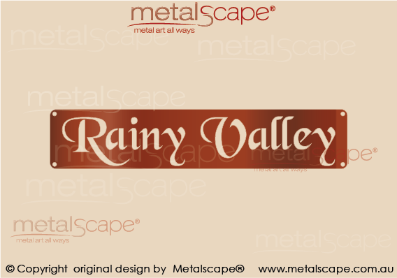 Basic Cut Out Lettering Panel - Metalscape - Farm Property Signs