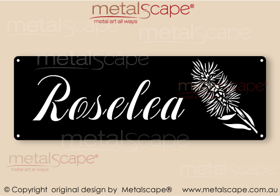 Small House Property Sign - Bottlebrush Callistemon Native Flower ...