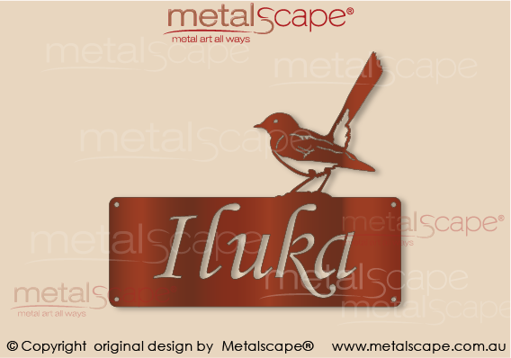 Extra Small House Sign - Classic Cut with Wagtail - Metalscape - Farm ...