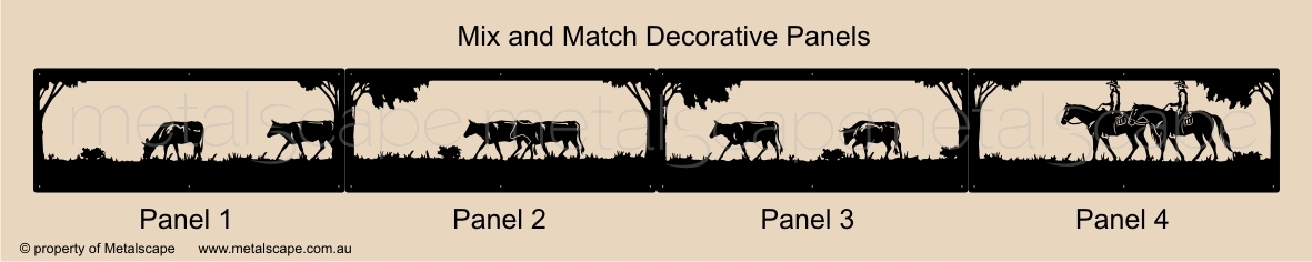 Mix and Match Decorative Panels - Countryscape - Metalscape - Metal Art ...