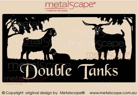 Metalscape - Farm Property Sign - 3 x Cashmere Goats - Australia ...